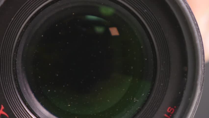 Camera Zoom. Closeup Shot Of Professional Video Camera, With Its Lens ...