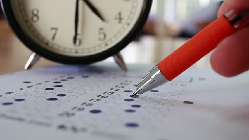 Students Taking Exams Writing On Stock Footage Video (100% Royalty-free ...