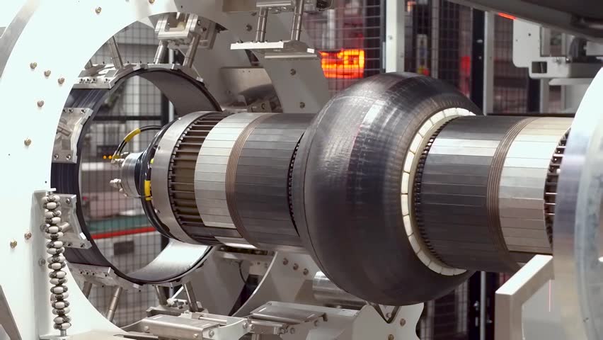 Car Tires Automatic Building Machine Stock Footage Video (100% Royalty ...