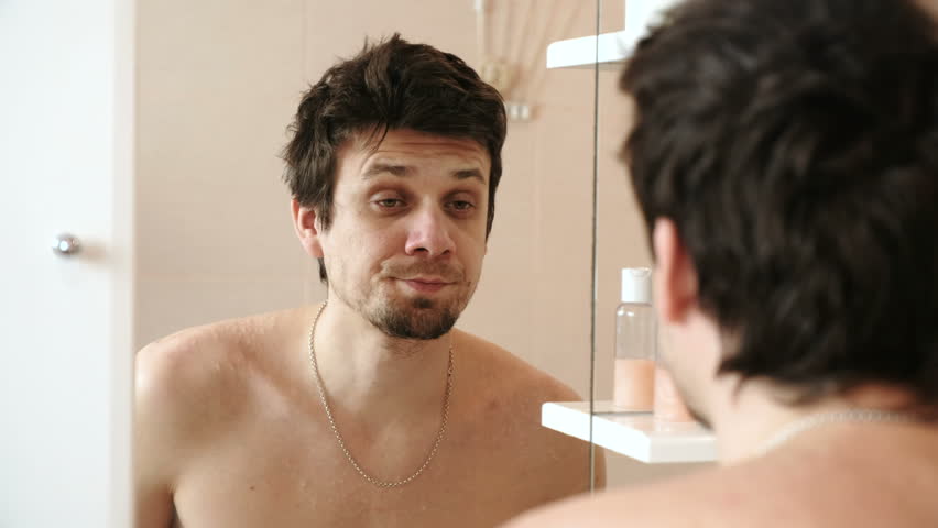 Stock Video Clip of Tired man who has just woken up | Shutterstock