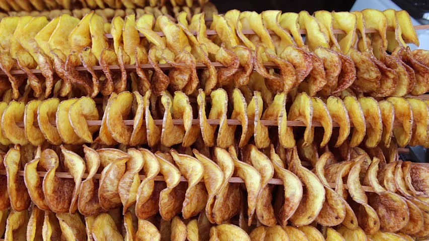 Potato Chips On a Stick Stock Footage Video (100% Royalty-free ...