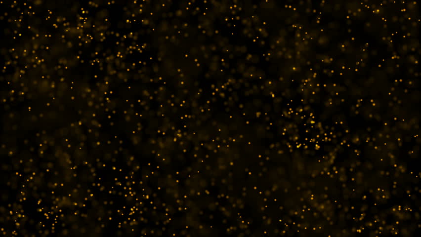 Gold Particles. Natural Floating Organic Stock Footage Video (100% ...