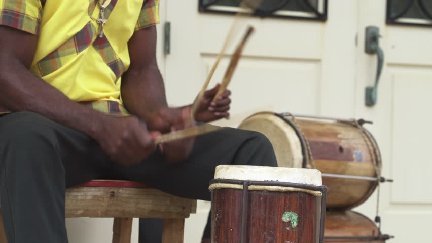 Traditionally Dressed Caribbean Reggae Musicians, Stock Footage Video ...