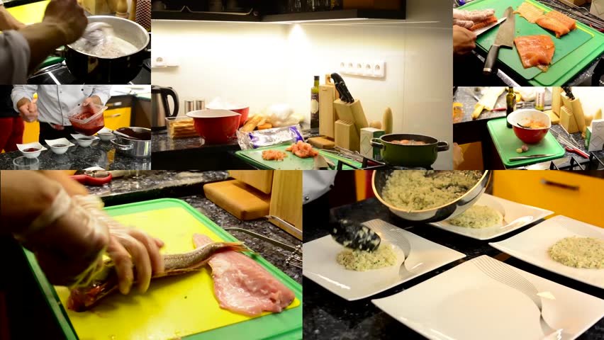 4K Compilation (montage) - Chefs Prepare Food (meals) In Restaurant ...