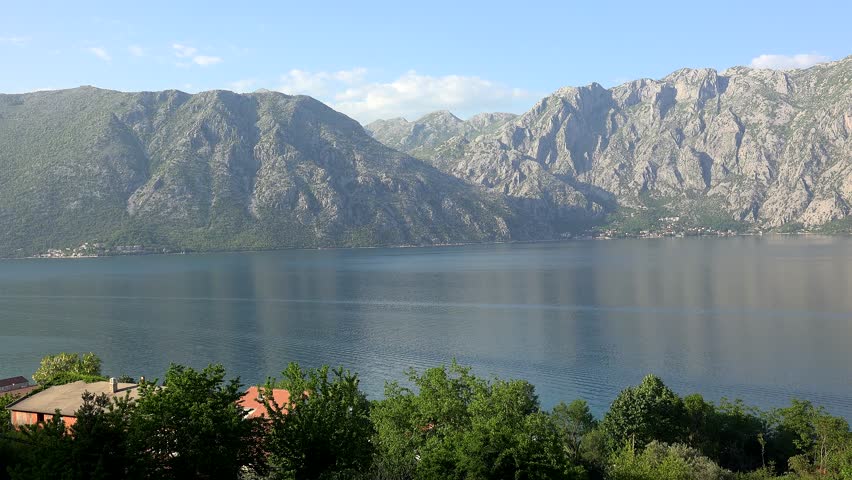 Mountain landscape on the shoreline in Montenegro image - Free stock ...