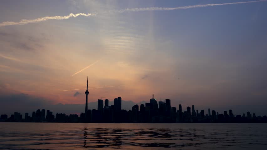 Skyline of Toronto from across the lake in Ontario, Canada image - Free ...