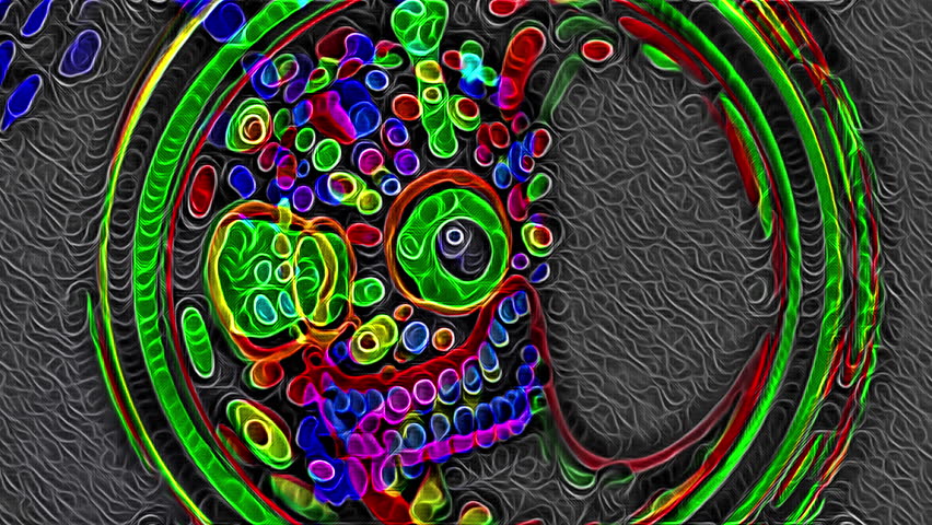 Freaky Monster Uv Fluorescent Scary Stock Footage Video (100% Royalty ...