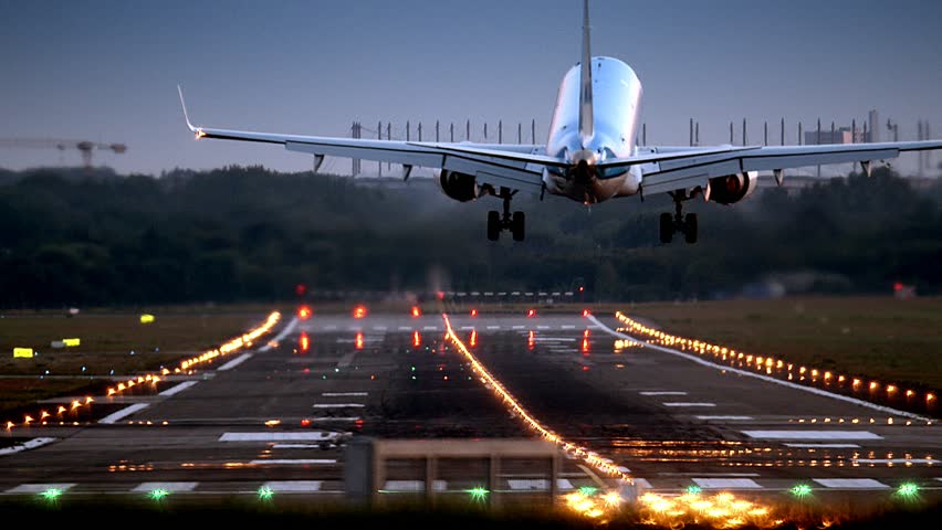Boeing 737 is Landing at Stock Footage Video (100% Royalty-free ...