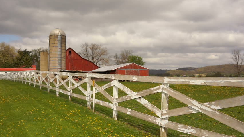 Landscape with farm and Silos in Wisconsin image - Free stock photo ...