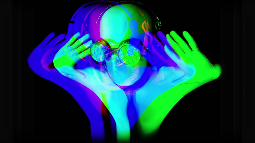 Beautiful Sexy Disco Dj Woman On A Bed Playing Records. Perfect For ...