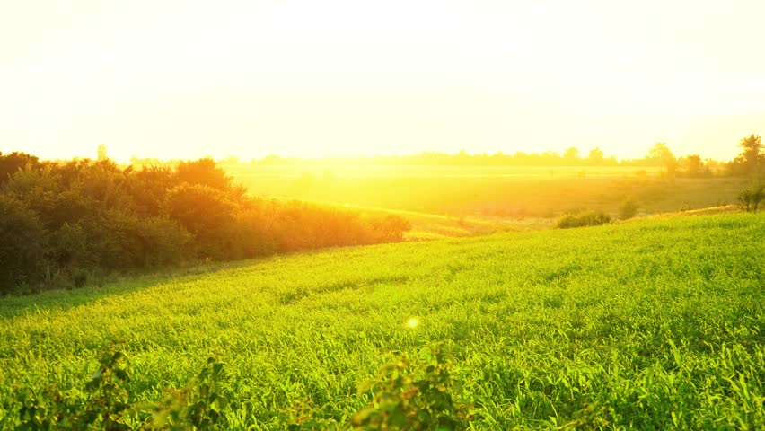 Farms and landscape with morning dawn colors image - Free stock photo ...