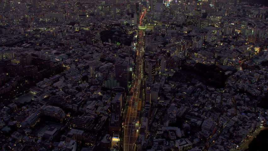 Red Skies over the cityscape in Tokyo, Japan image - Free stock photo ...