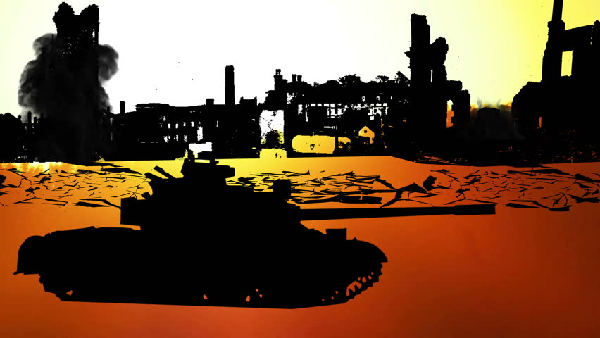 Military Tank Firing Animation On White Background Stock Footage Video ...