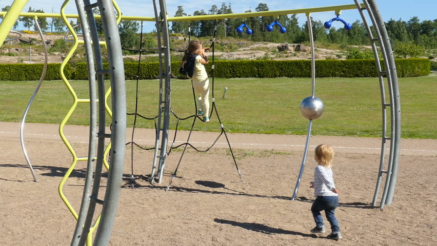 kids-on-the-sandy-playground image - Free stock photo - Public Domain ...