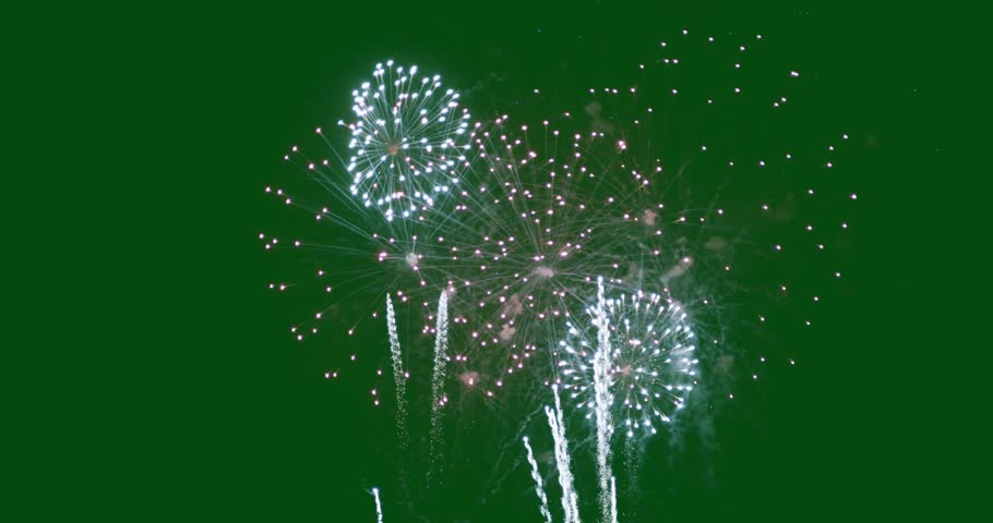 Fireworks with Green Screen Stock Footage Video (100% Royalty-free ...