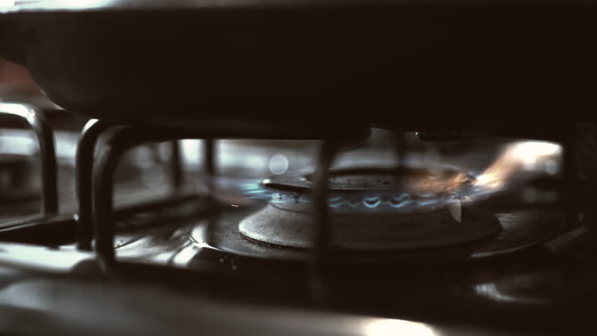 Heating up the Frying Pan Stock Footage Video (100% Royalty-free ...