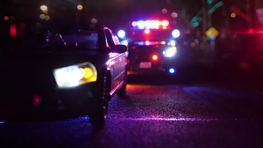 Police Patrol Car at Scene Stock Footage Video (100% Royalty-free ...