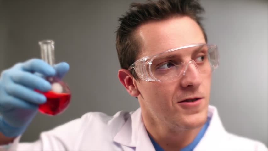 Stock video of mad scientist drink chemicals | 1025947 | Shutterstock