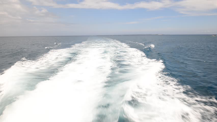 Beautiful Sea and Wake Stock Footage Video (100% Royalty-free) 10260017 ...