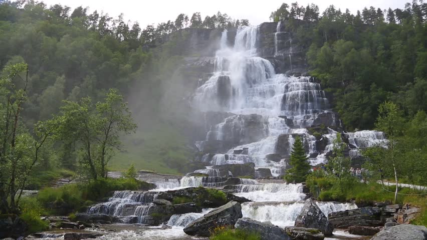 Cascading Waterfalls in nature in Norway image - Free stock photo ...