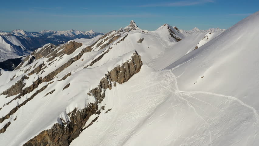 View of the French Alps Mountain Landscape image - Free stock photo ...