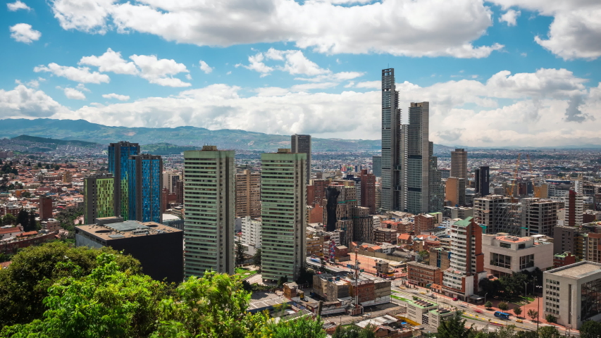 Panoramic Cityscape of the Metropolis of Bogota, Colombia image - Free ...