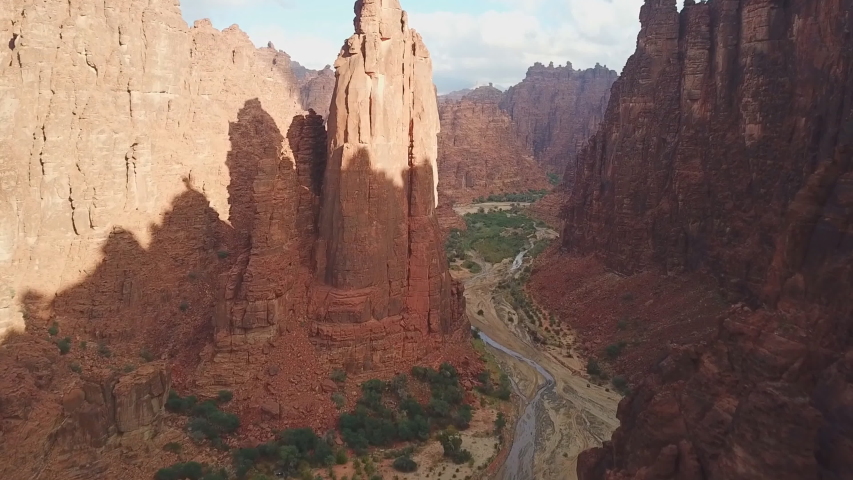 Al-ula, Saudi Arabia. Overlooking the Stock Footage Video (100% Royalty ...