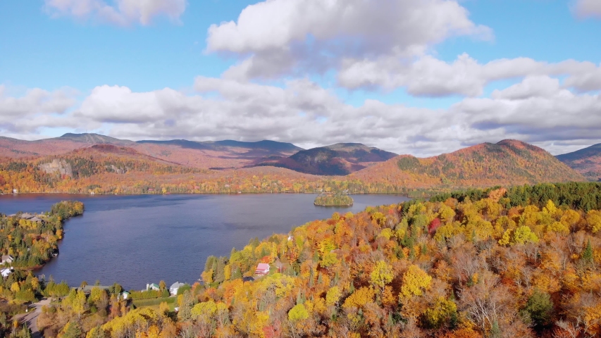 Lake and Mountains landscape in Quebec, Canada image - Free stock photo ...