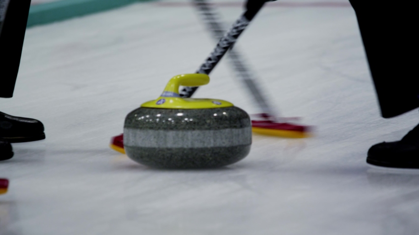 Curling Stones on ice image - Free stock photo - Public Domain photo ...