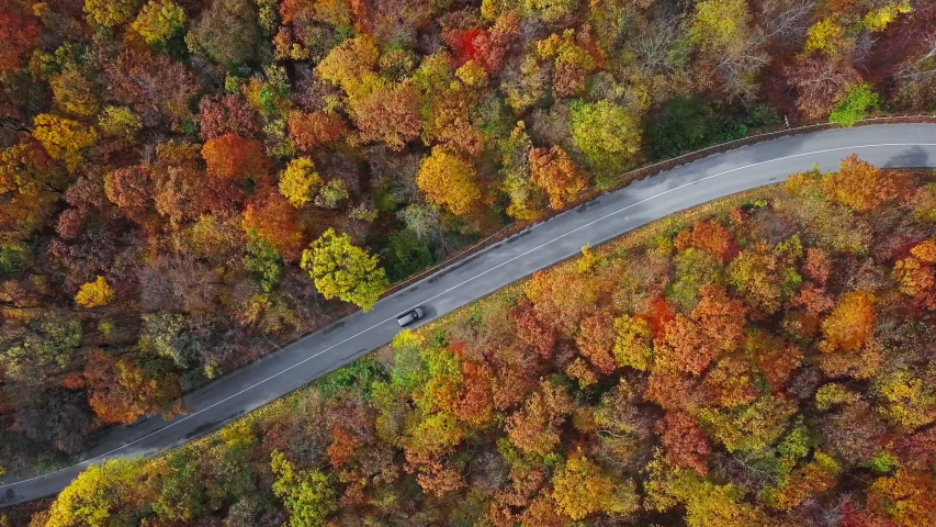 Overhead view of the landscape and road image - Free stock photo ...