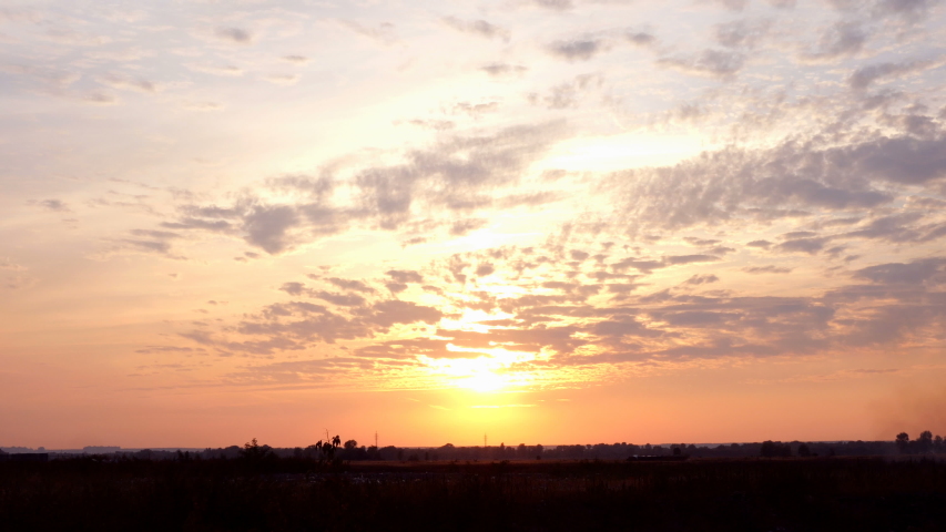 Red sunset over the plains image - Free stock photo - Public Domain ...
