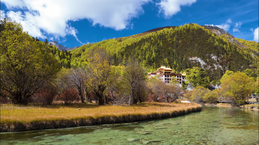 Temple in the mountains in Sichuan, China image - Free stock photo ...