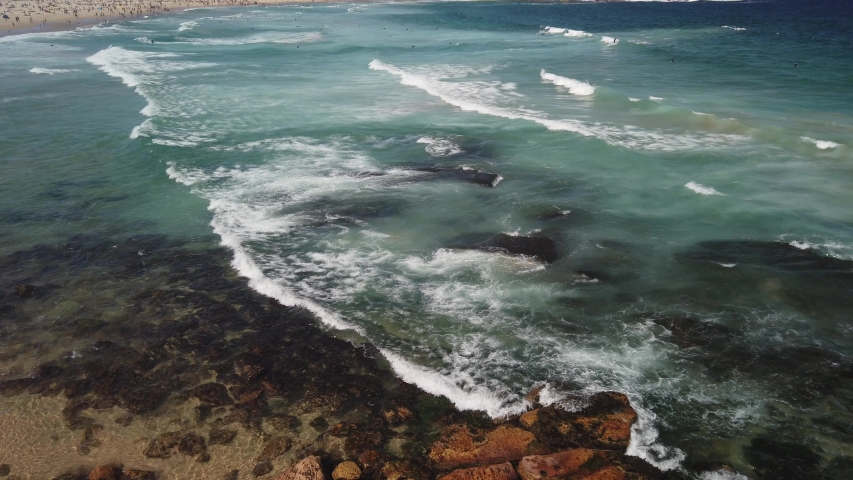 Mist and ocean waves splashing on rocks image - Free stock photo ...