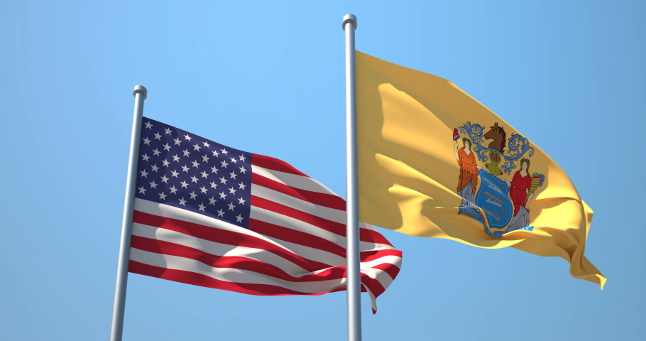State flag of New Jersey image - Free stock photo - Public Domain photo ...