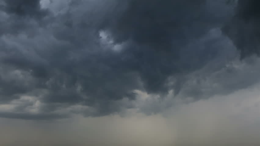 Cloudy Weather. Quickly Run Heavy Stock Footage Video (100% Royalty ...