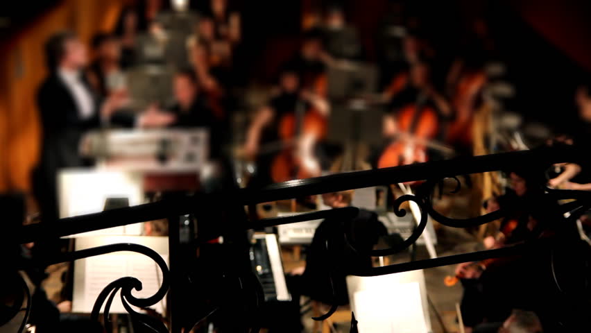 People Listen To Concert Of Classical Music, Time Lapse Stock Footage ...