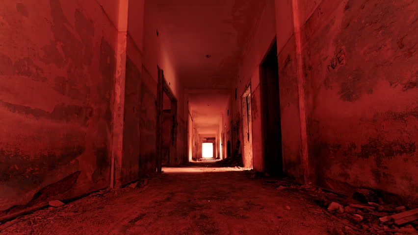 4K Gateway To Hell,scary Abandoned Coridor With Vertigo Morphing Effect ...