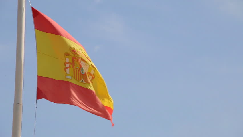 Bandera Española, Spanish Flag Stock Footage Video (100% Royalty-free ...
