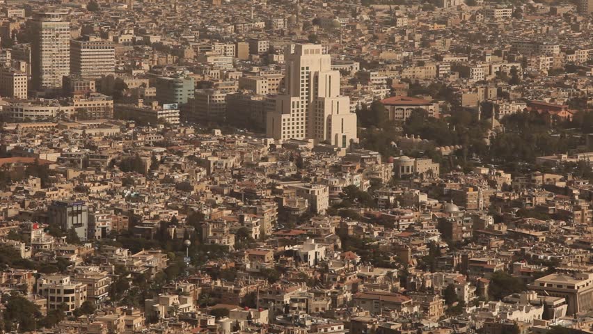Damascus, Syria, City View, Before Stock Footage Video (100% Royalty ...