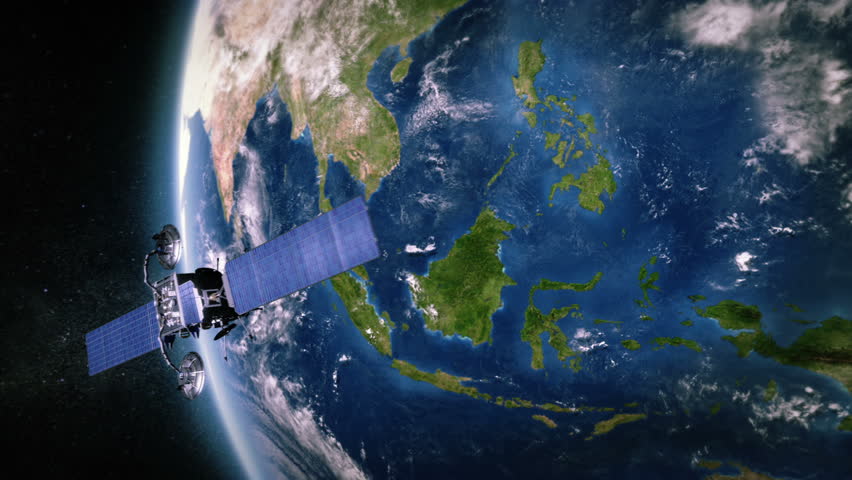 Stock video of south-east asia. highly detailed telecommunication ...