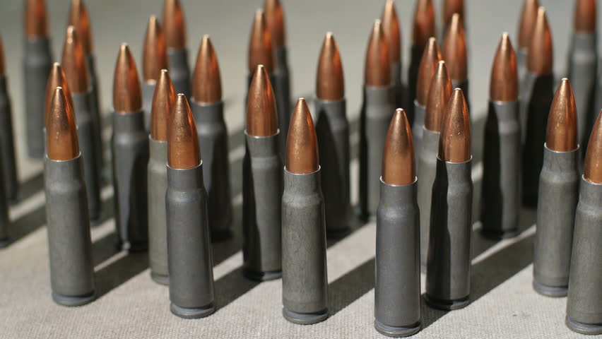 วิดีโอสต็อกของ ak47 bullets standing up | 12046607 | Shutterstock