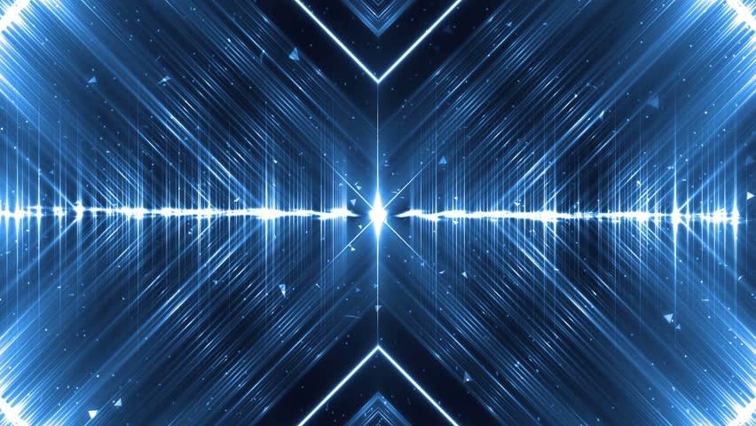 Blue Fancy Light Effects In A Dark Background Stock Footage Video ...