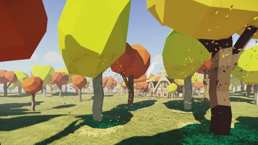 Cartoon. Low Poly Animation of Vidéos de stock (100 % libres de droit ...