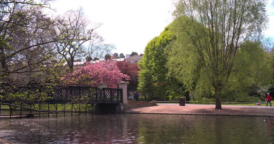 Clarence Bridge, Regents Park, London Stock Footage Video (100% Royalty ...
