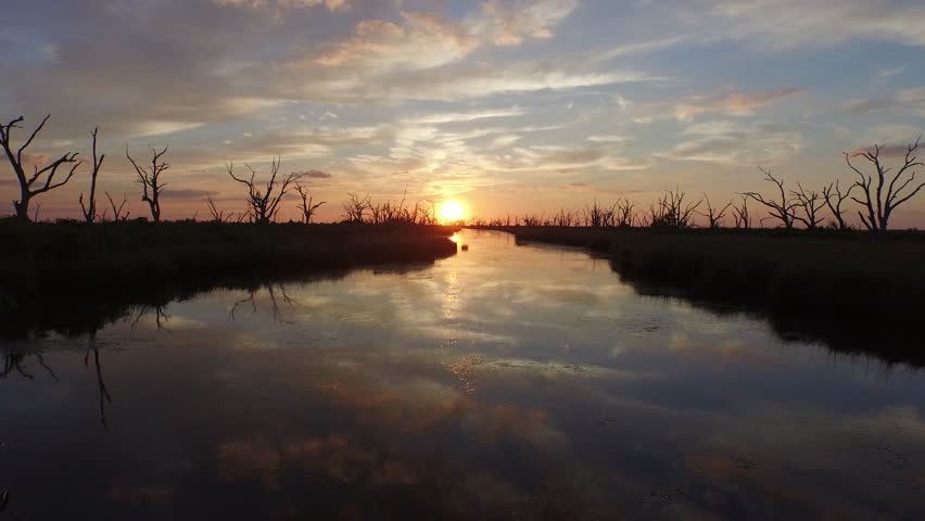 Sunset over the Bayou in Louisiana image - Free stock photo - Public ...