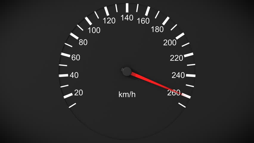 Car Speedometer And Moving Pointer. Seamless Loop. Stock Footage Video ...