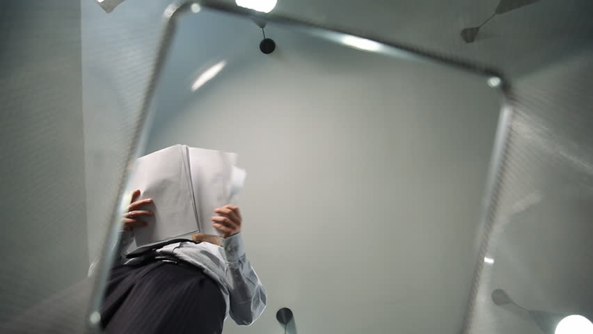 Stock video of man throws away paper documents | 1308907 | Shutterstock