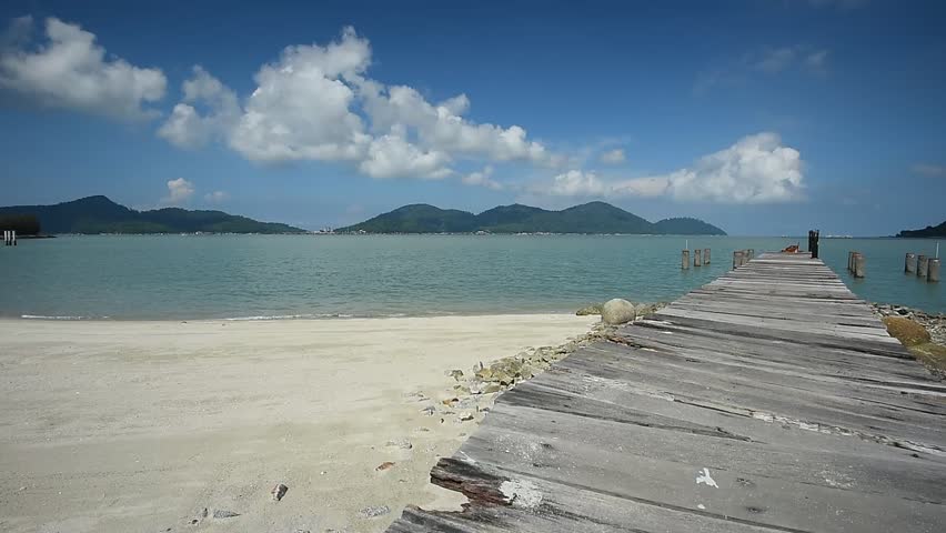 Marina Island, Lumut Perak Malaysia. Beautiful Seascape Beach With Nice ...