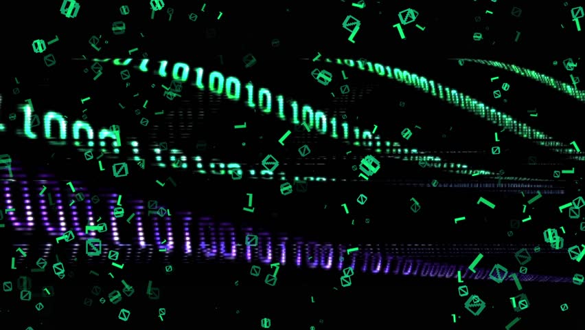 Floating Mathematical Formulas Loop Animation. Blue Background. Flying Through Different ...