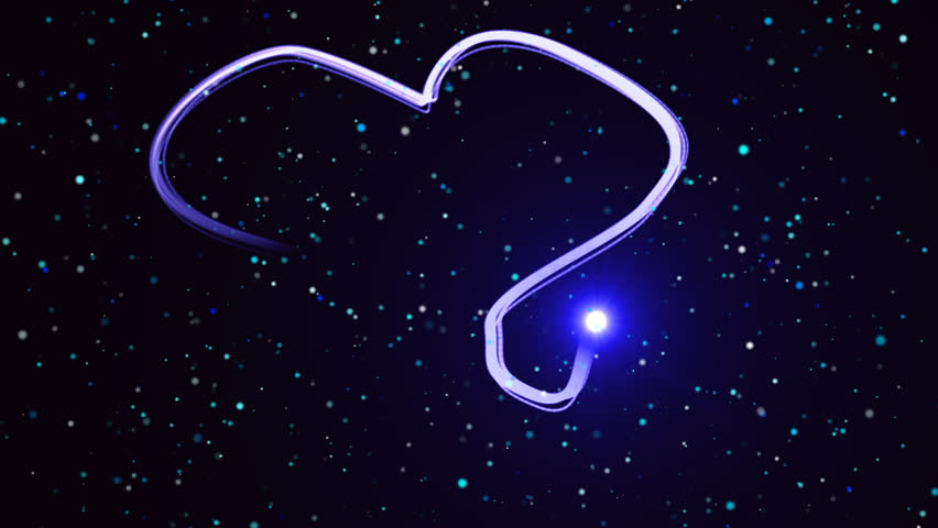 High Definition. Heart Shaped Animation Stock Footage Video (100% ...